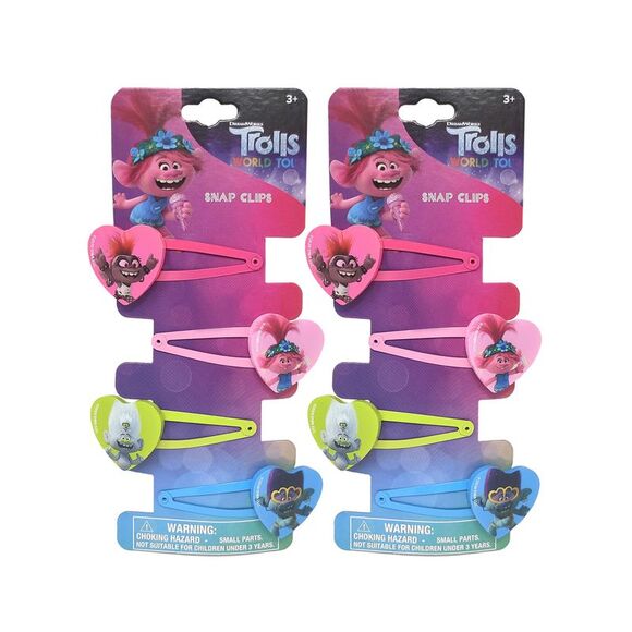 Trolls | Accessories | New Dreamworks Trolls Girls Heart Shaped Snap ...